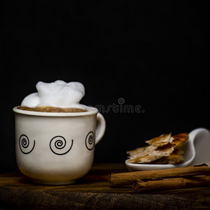 Still Life. Cup of Coffee on an Old Wood Stock Photo - Image of ...