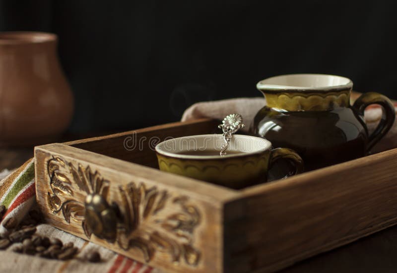 Still Life with a Cup of Coffee. Stock Image - Image of life, coffee ...