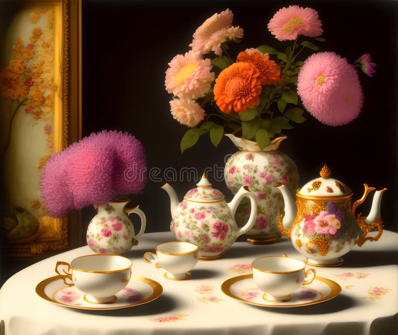 Still Life, Generative AI Illustration Stock Illustration ...