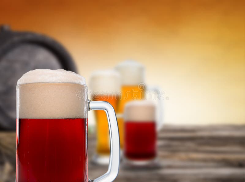 Still Life with a Draft Beer Stock Photo - Image of copyspace, froth ...