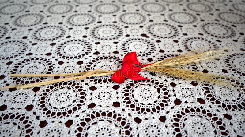 Still Life - Ear of Wheat with Red Bow Stock Video - Video of italy ...