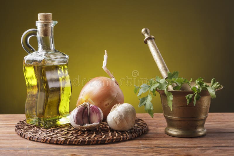 Still Life with Essential Ingredients Stock Image - Image of ...