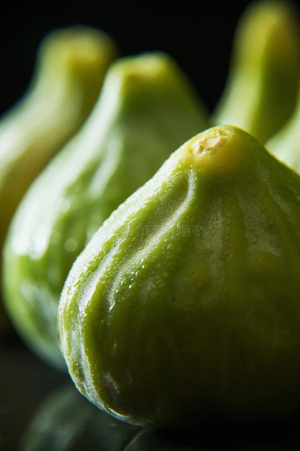 Fresh green figs stock image. Image of ripe, rustic - 104431453