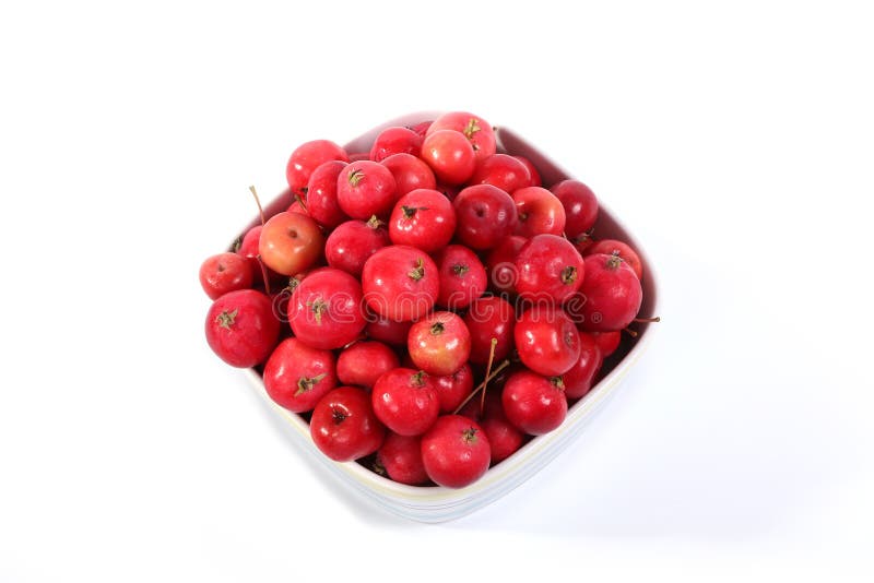 Still-life with Fresh Small Red Apples Stock Photo - Image of snack ...