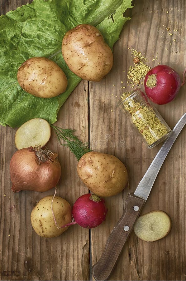 Still Life with Fresh Vegetables Stock Image - Image of meal, lettuce ...