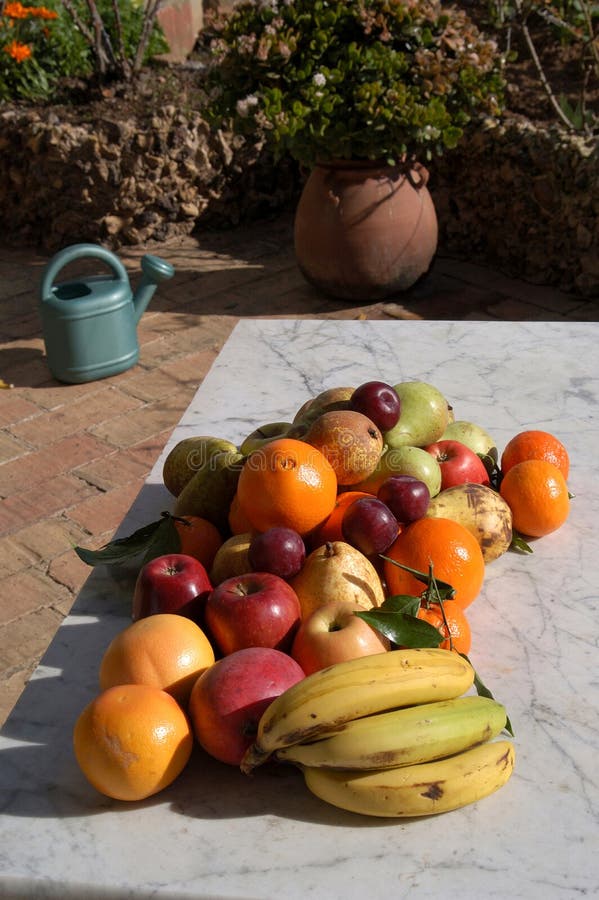 Still Life of Fruit with Sunlight Stock Image - Image of food, eating ...