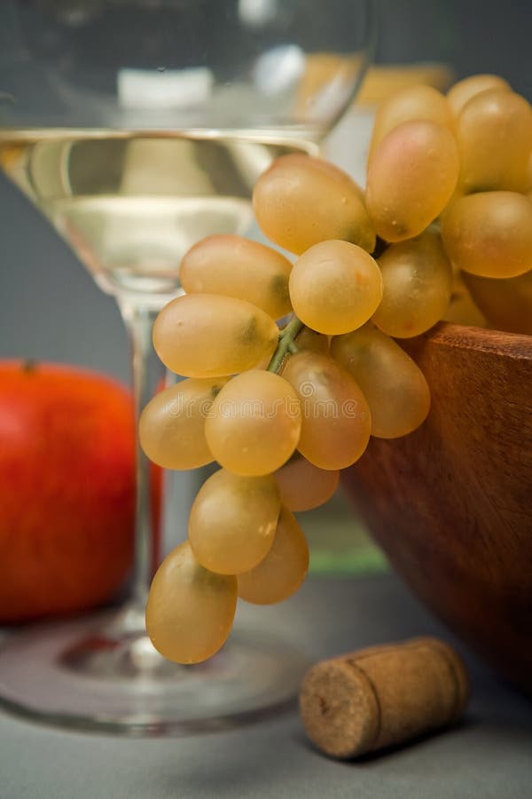 Still Life With Fruit And Wine Glass Stock Image Image Of Wine Texture 19047313