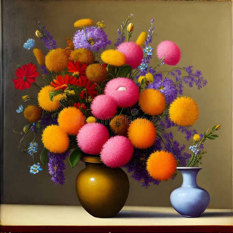 Still Life, Generative AI Illustration Stock Illustration ...