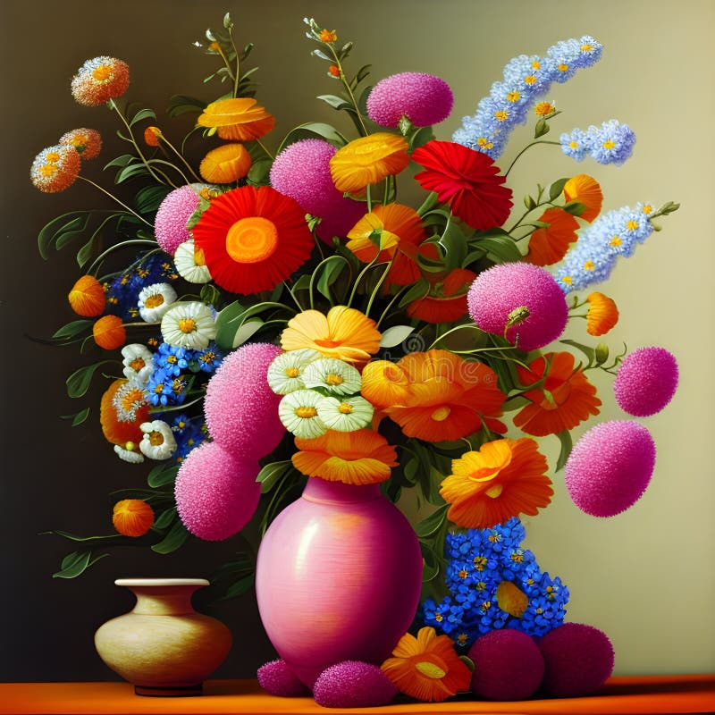 Still Life, Generative AI Illustration Stock Photo - Image of ...