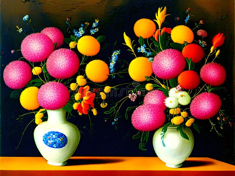 Still Life, Generative AI Illustration Stock Illustration ...