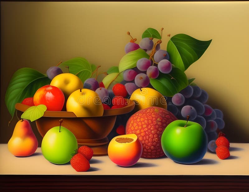 Still Life, Generative AI Illustration Stock Illustration ...