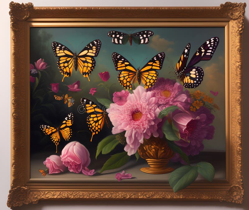 Still Life, Generative AI Illustration Stock Illustration ...