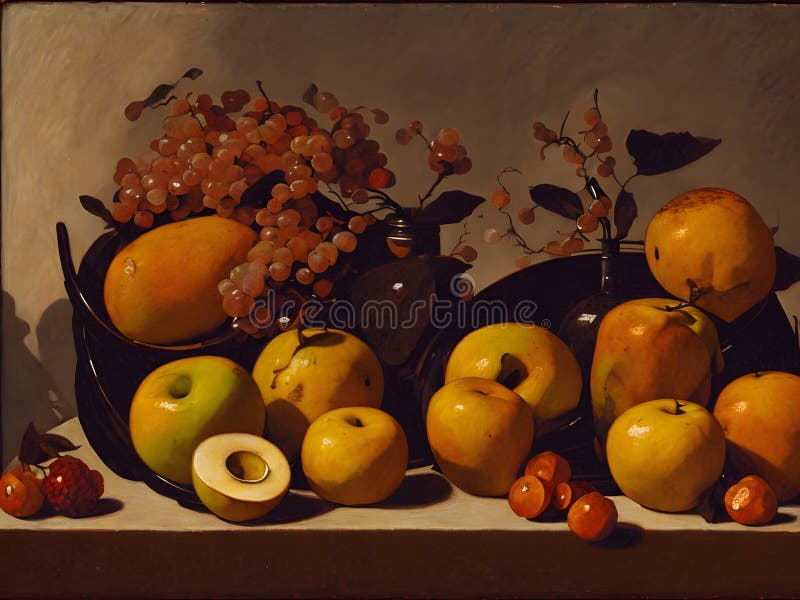 Still Life, Generative AI Illustration Stock Illustration ...