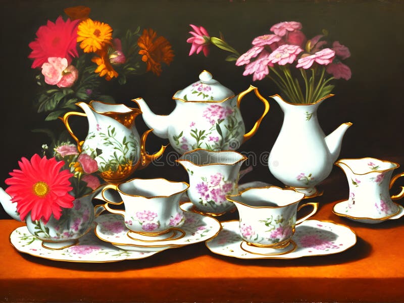 Still Life, Generative AI Illustration Stock Illustration ...