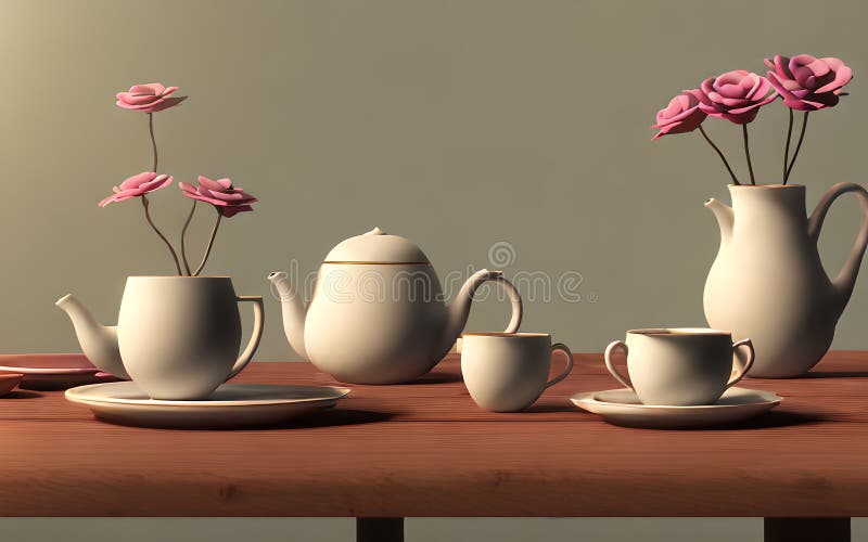 Still Life, Generative AI Illustration Stock Illustration ...