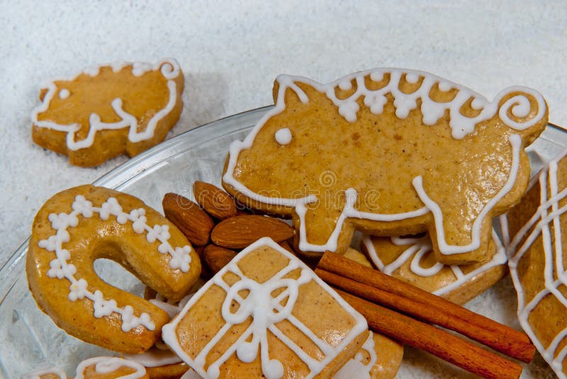 Still Life with Gingerbread Stock Image - Image of christmas, decorated ...