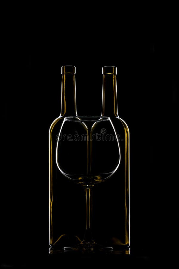 Still Life with Glass Objects on a Black Background Stock Photo - Image ...