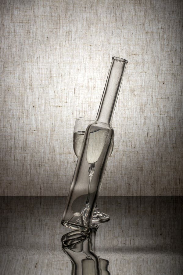 Still Life With Glass Objects With Reflection Stock Image Image Of Color Installation 303600027