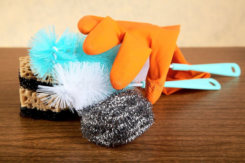 Still-life with Gloves and a Sponge Stock Photo - Image of wash, work ...