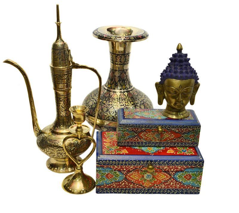 Still Life with Indian Cultural Objects Stock Image - Image of ...