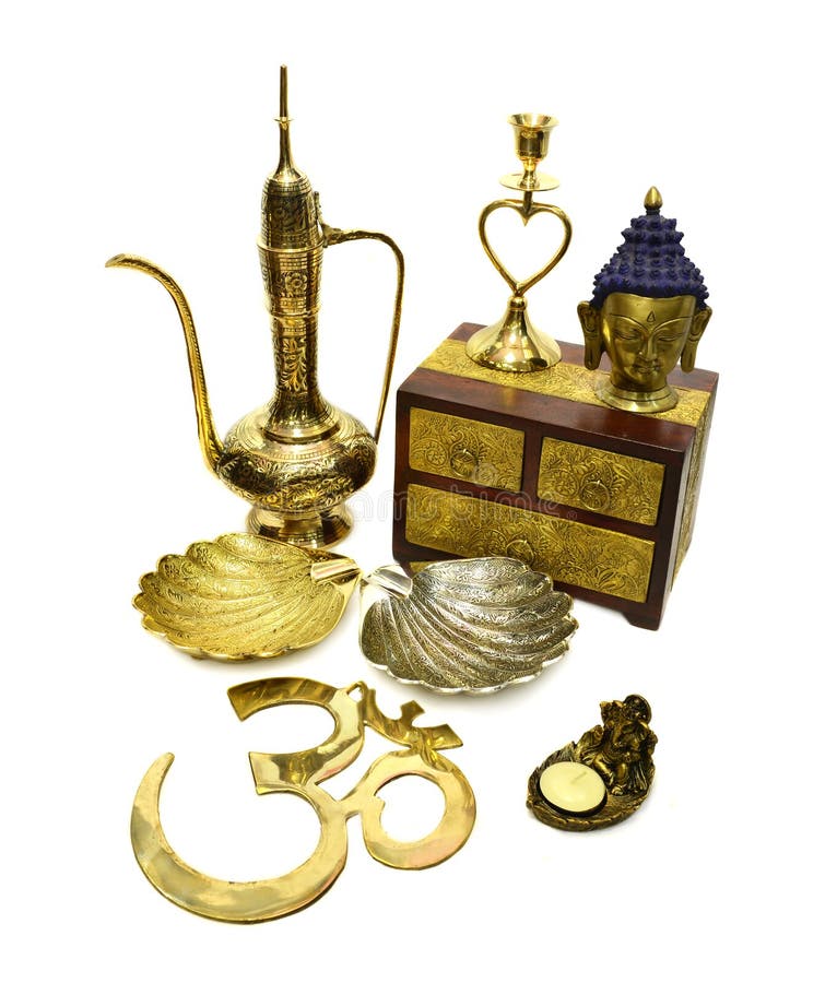 Still Life with Indian Cultural Objects 4 Stock Photo - Image of chest ...