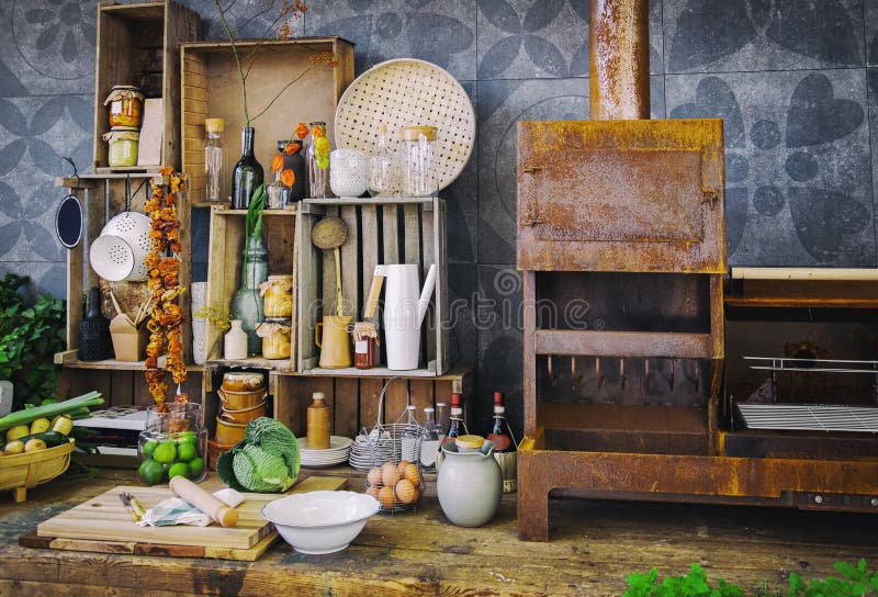 Autumn in kitchen stock image. Image of cooking, dishes - 6649353