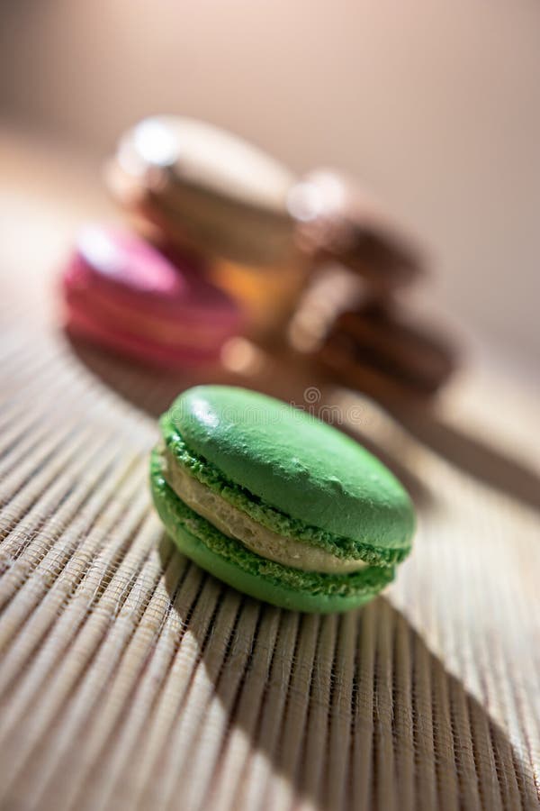 Still Life Macro and Colored Macaroon Stock Image - Image of colored ...