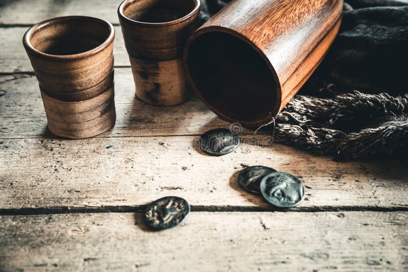 Still Life with Many Different Objects from the Medieval or Fantasy ...