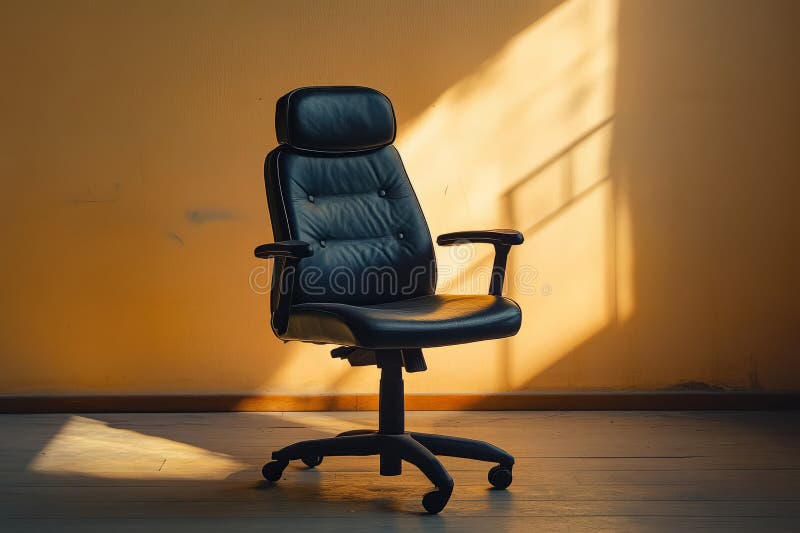Still Life of Office Chair Indoors Stock Image - Image of white, light ...