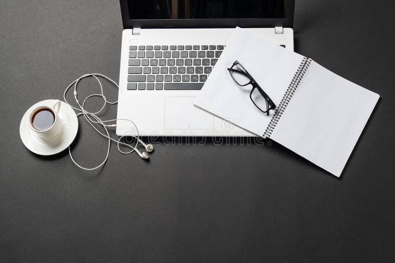 Still Life of Office Workplace with Supplies Stock Photo - Image of ...