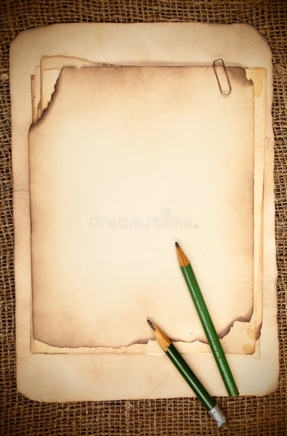 Old folder with papers stock image. Image of documents - 20035033
