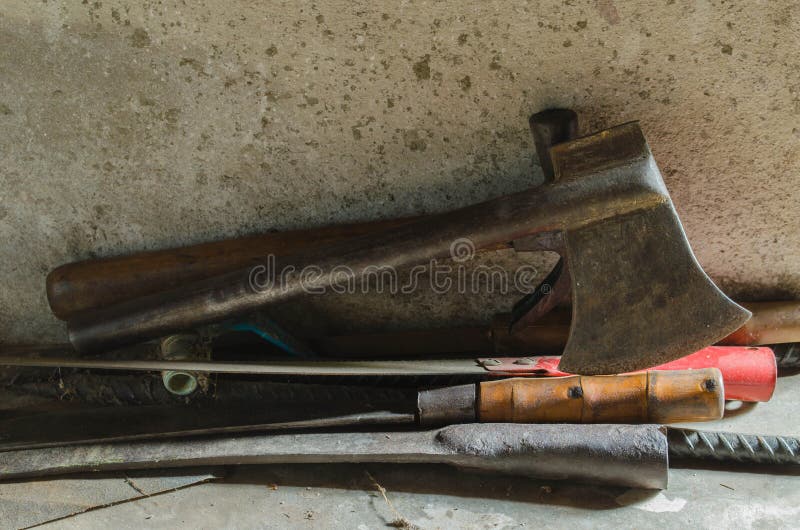 Still Life with Old Tools, Tools in Storage Stock Image - Image of ...