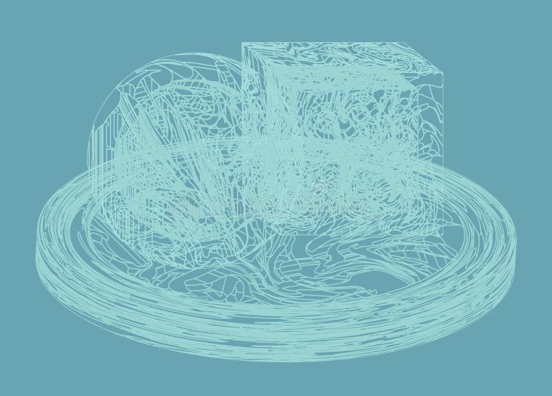 Still Life of Openwork 3D Figures Stock Vector - Illustration of ripple ...