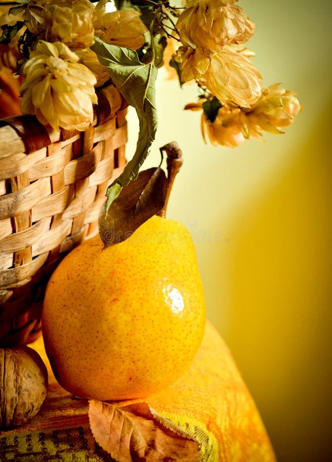 Still life with pear stock image. Image of september - 27181631