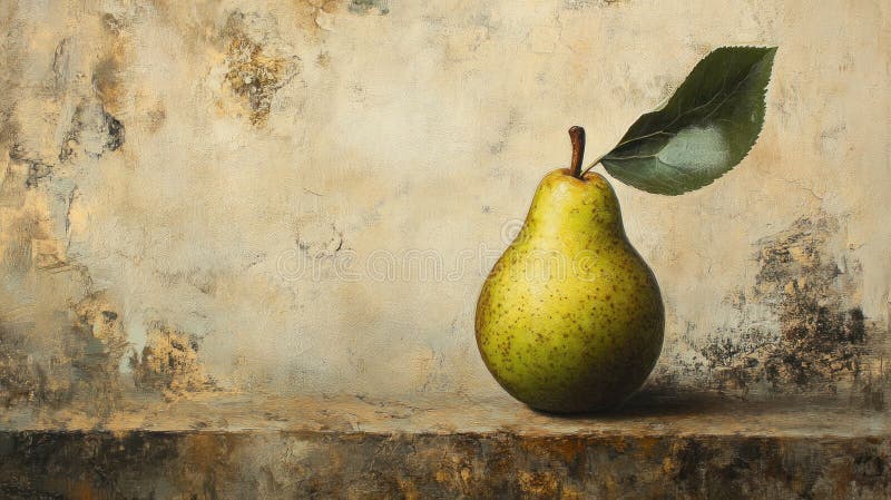 Art Still life pear stock photo. Image of painting, rustic - 383245352