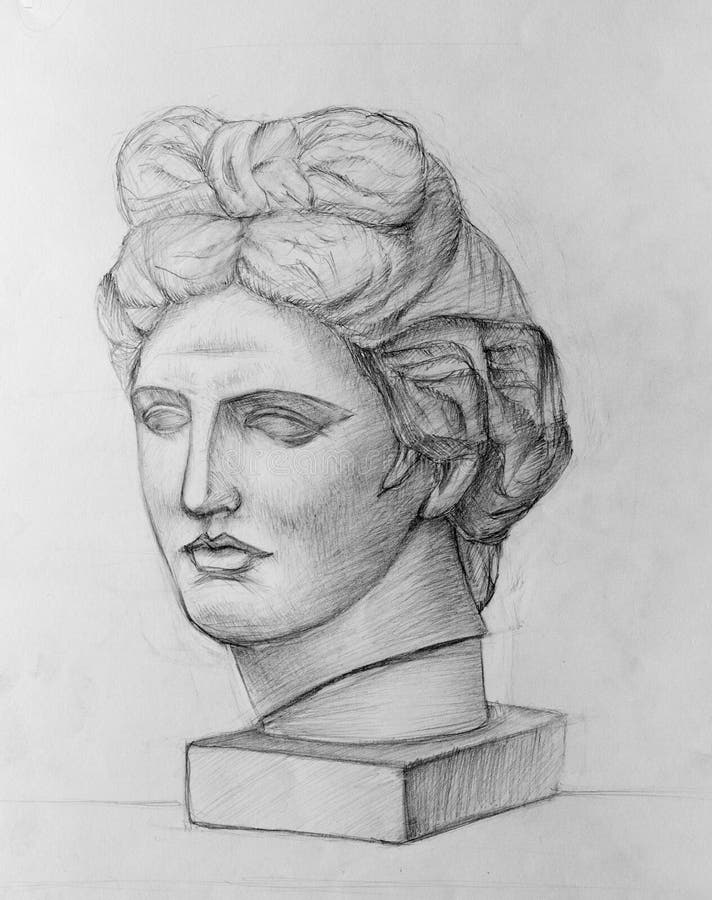 Still Life, Pencil Drawing Illustration, Sketch Stock Photo - Image of ...