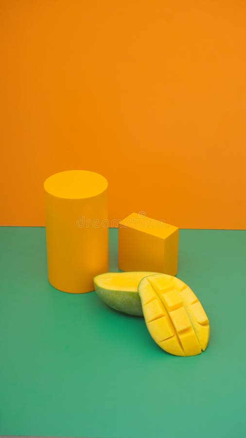 Still Life Photography Slice of Mango Stock Photo - Image of lemon ...