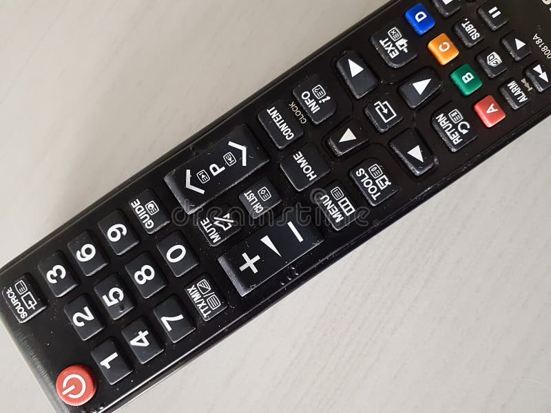 Close-up of Television Remote Control on the Table Stock Image - Image ...