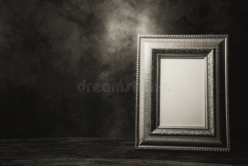 Still Life of Picture Frame on Table Stock Photo - Image of desk, space ...