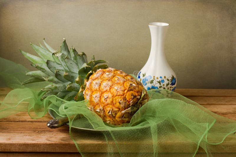Pineapple Still Life Photography Fruits Still Life Stock Illustrations