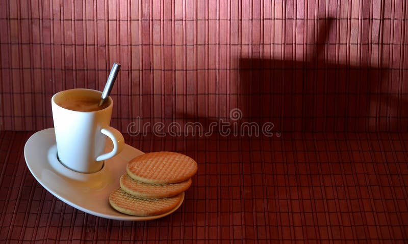 Still Life Portrait of a Cafe with Cookies Stock Photo - Image of break ...