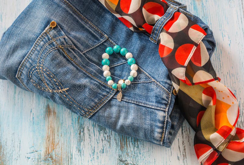 Still Life of Random Objects of Modern Woman. Stock Photo - Image of ...