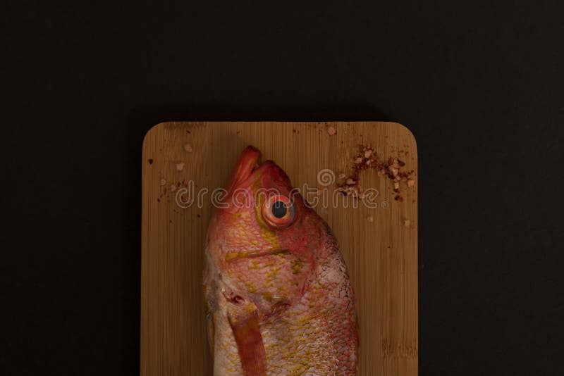 Still Life with Raw Fresh Fish on a Table Stock Photo - Image of meal ...