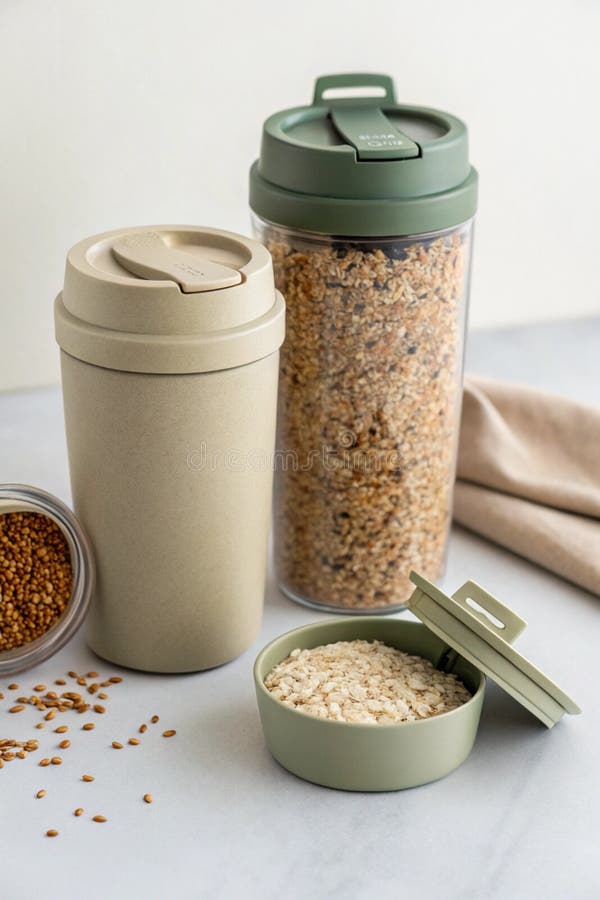 Still Life of Refillable and Reusable Container Stock Illustration ...