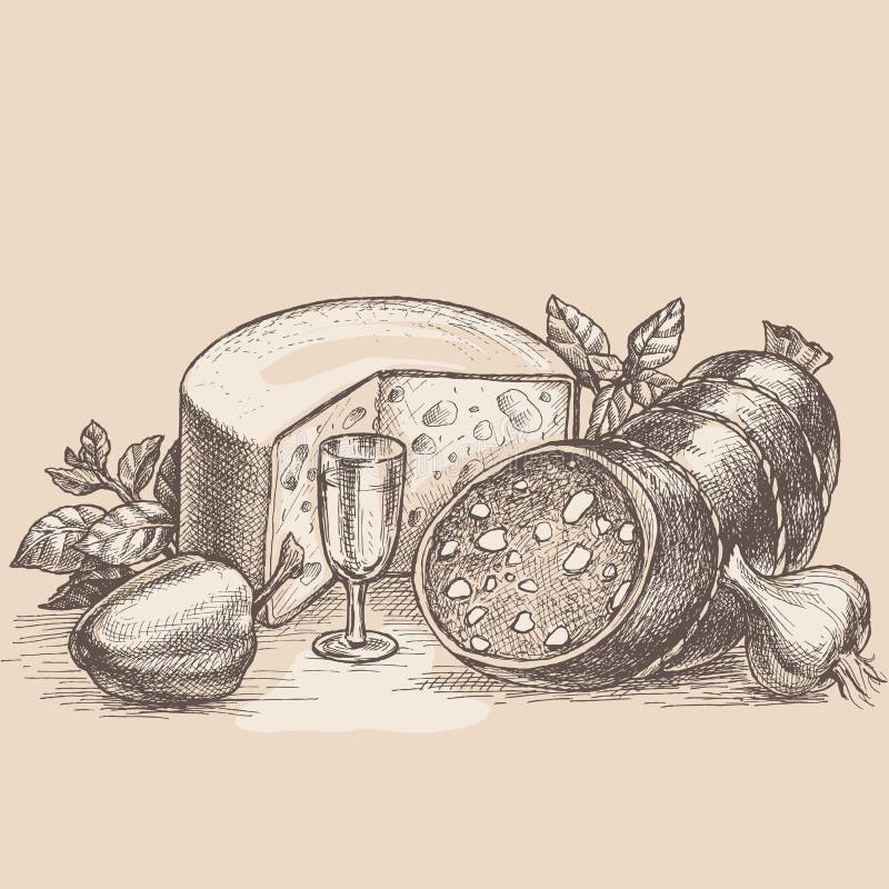 Retro Food Advertisement Layout Design Template