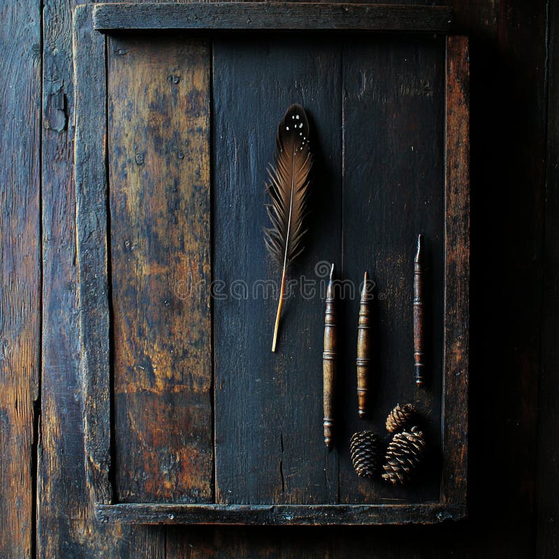 The Still Life Serene Still Life Feather, Pinecones, and Natural ...