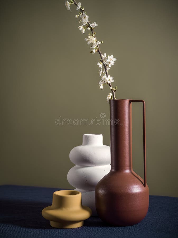 Still Life with Shapes and Flowers Stock Photo - Image of simple, light ...