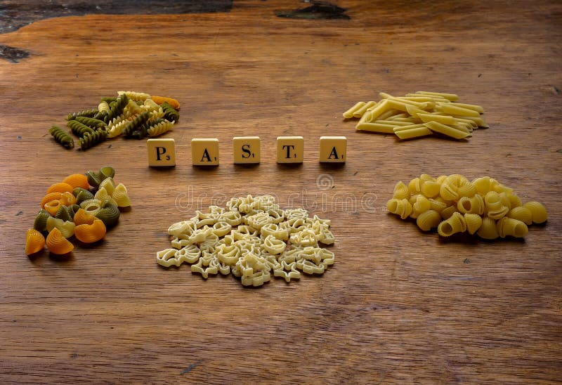 Still life of short pasta stock photo. Image of carbohydrates - 190480654