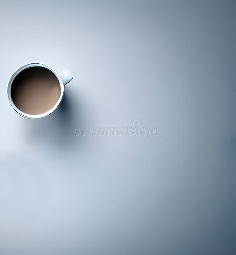 Still Life, Single Coffee Cup Sitting on Table Stock Illustration ...