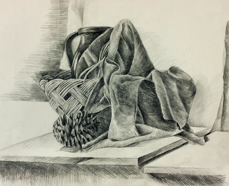 Still life sketch stock illustration. Illustration of frame - 26511703